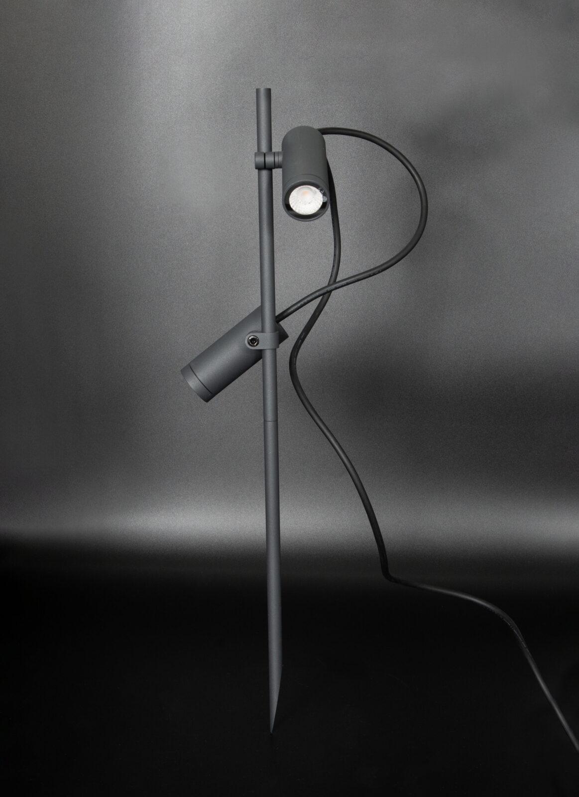 Coastal, Spikelights, Spotlights - Outdoor | Anthracite LED Twin Spike ...