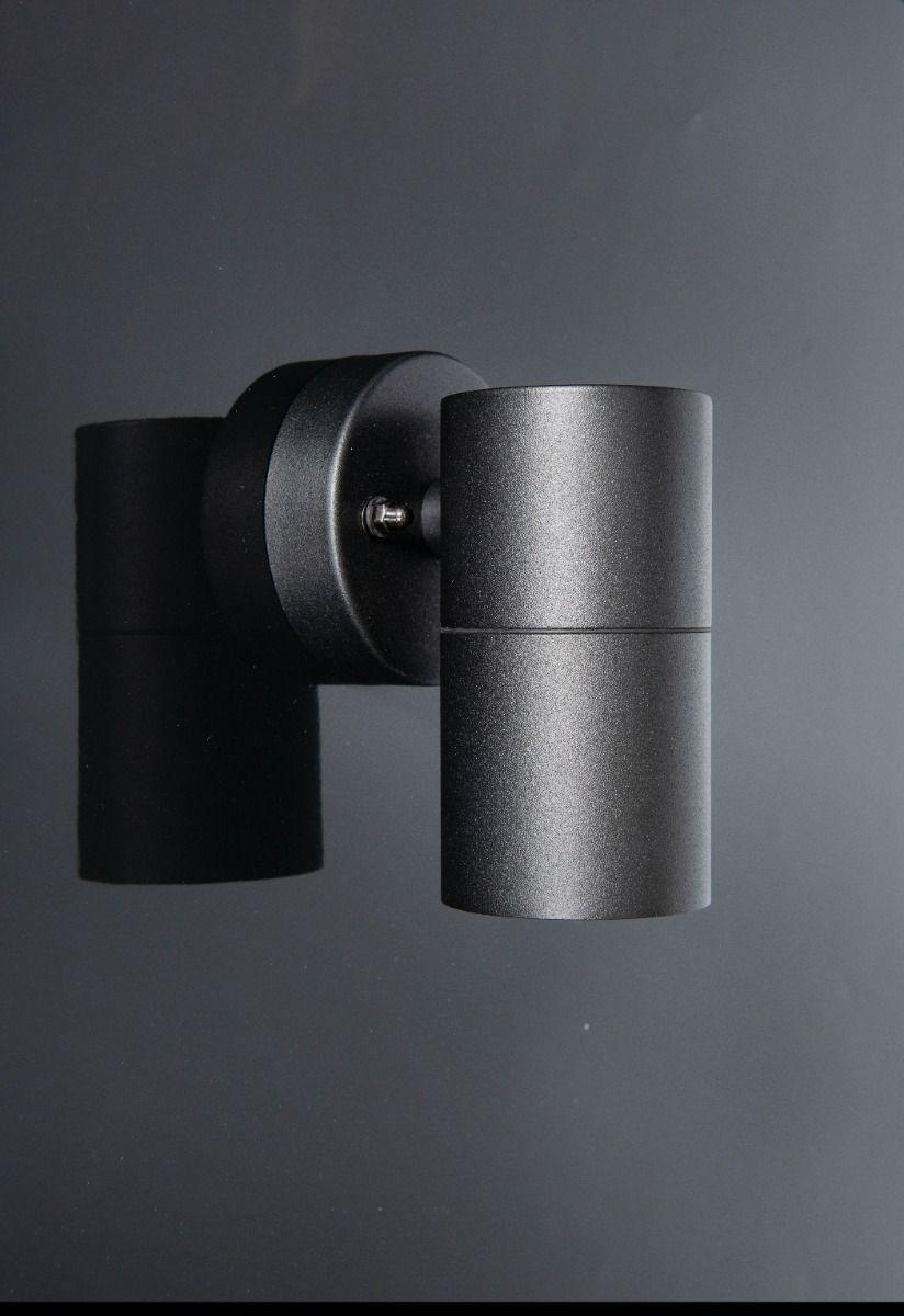 Outdoor Wall Lighting | Black GU10 Single Wall Light | ES Lighting