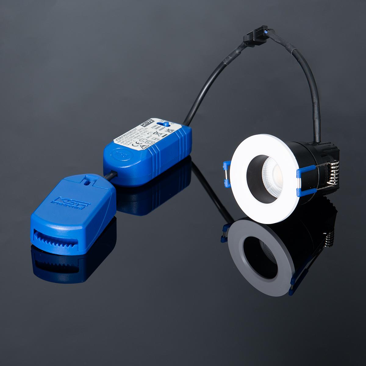 Fire Rated Integrated LED Downlights | 5W 3CCT LED MINI BAFFLE ...