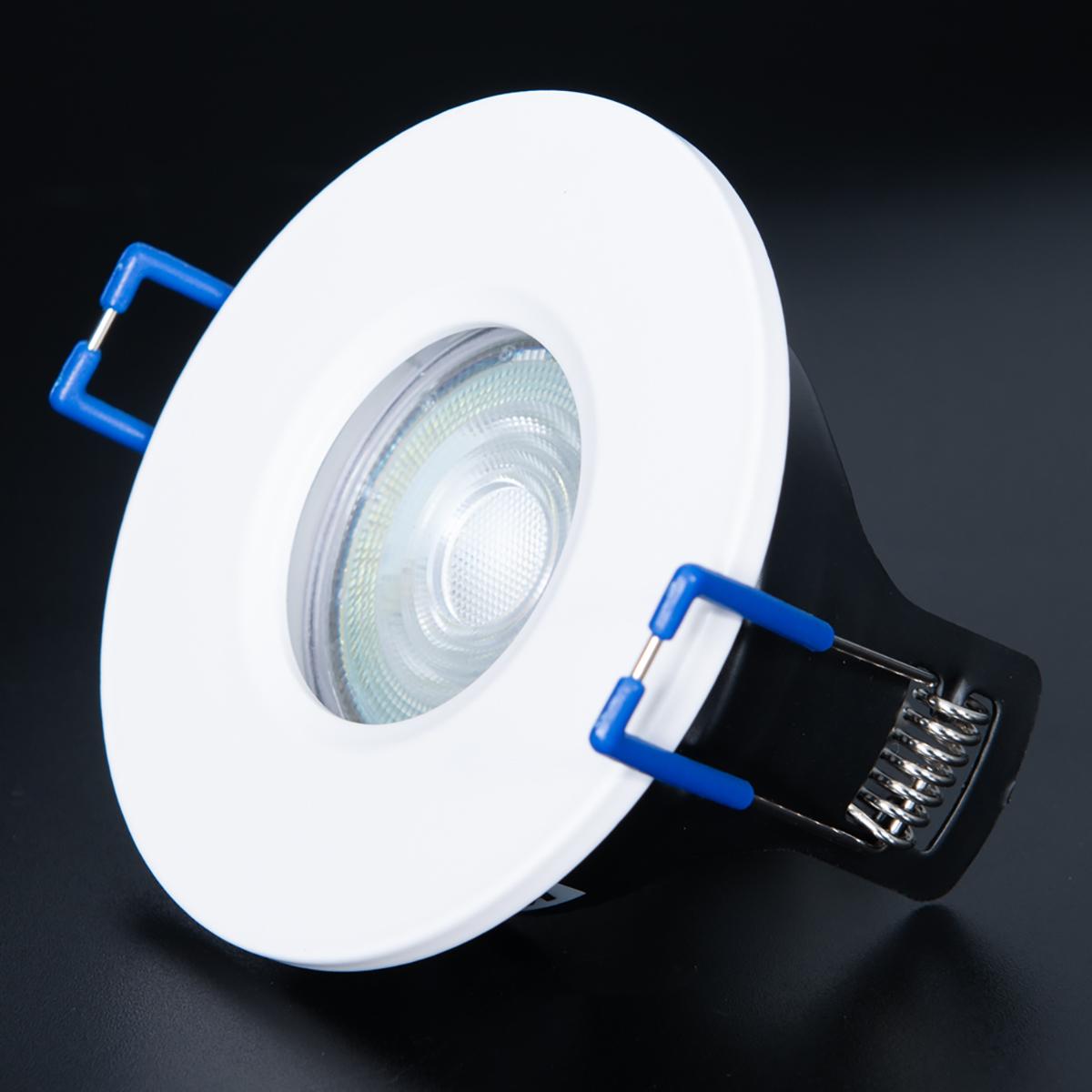 GU10 Fixed Bezels | WHITE IP65 GU10 DOWNLIGHT BEZEL | ES Lighting